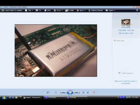 How to replace the battery on an ipod nano - YouTube