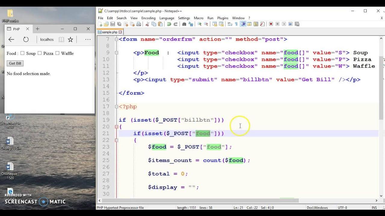 PHP checkboxes - YouTube