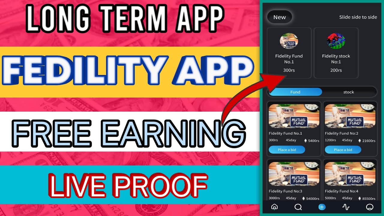 FEDILITY Earning App | New Long Term Earning App | make money online ...