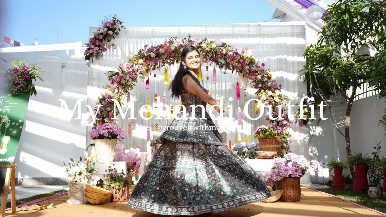 My Mehandi Function Outfit | Wedding Diaries | Indian Wedding - YouTube