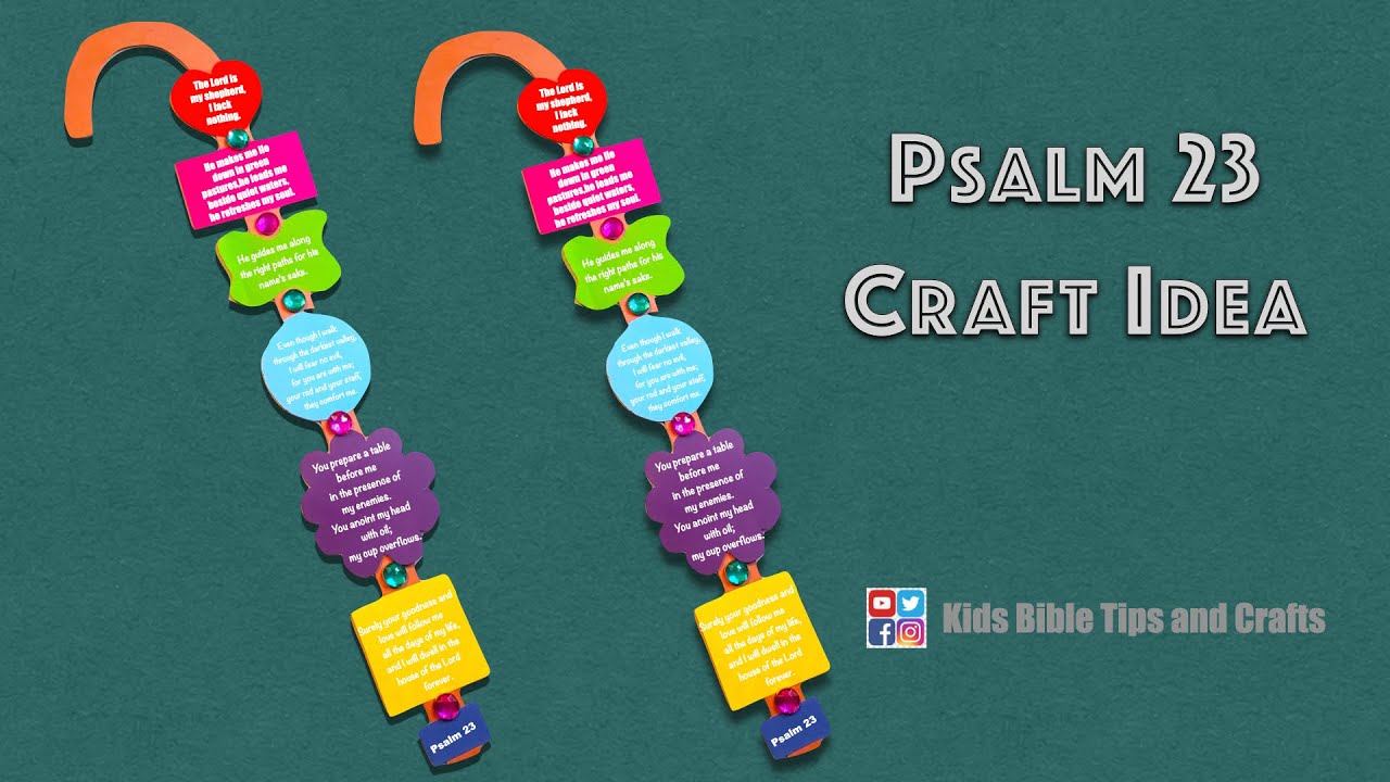 Psalm 23 Wall Hanging Craft | சங்கீதம் 23 கைவினை | Psalm 23 craft idea ...