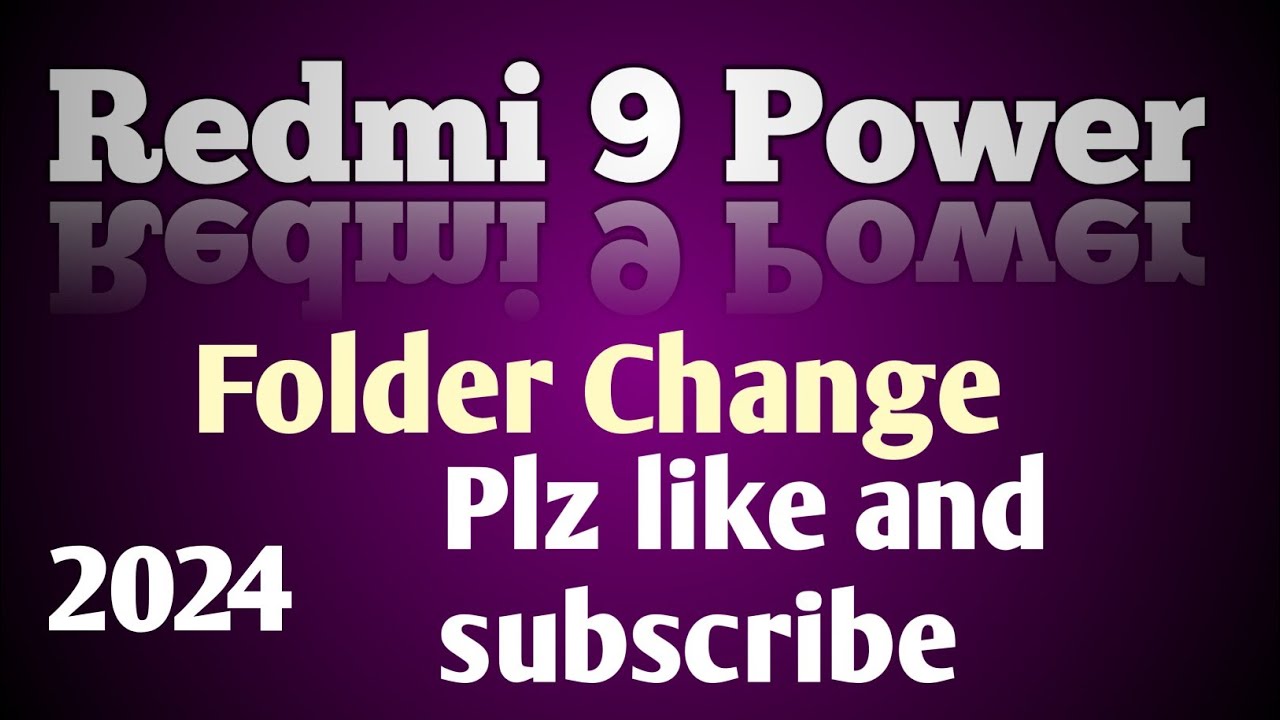 Redmi 9 Power Folder Change Kaissay karoon, Redmi Combo Change,. Folder ...