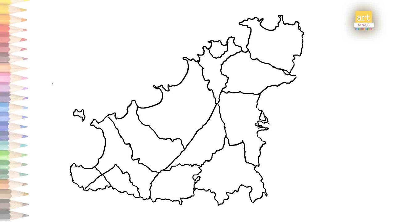 Map of Guernsey outline drawing | How to draw Guernsey Map outline ...