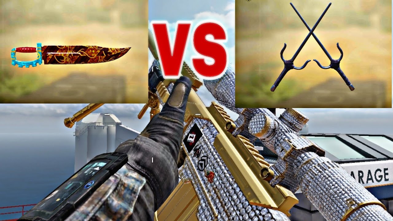 assault knife = movement vs sai = speed | COD MOBILE - YouTube