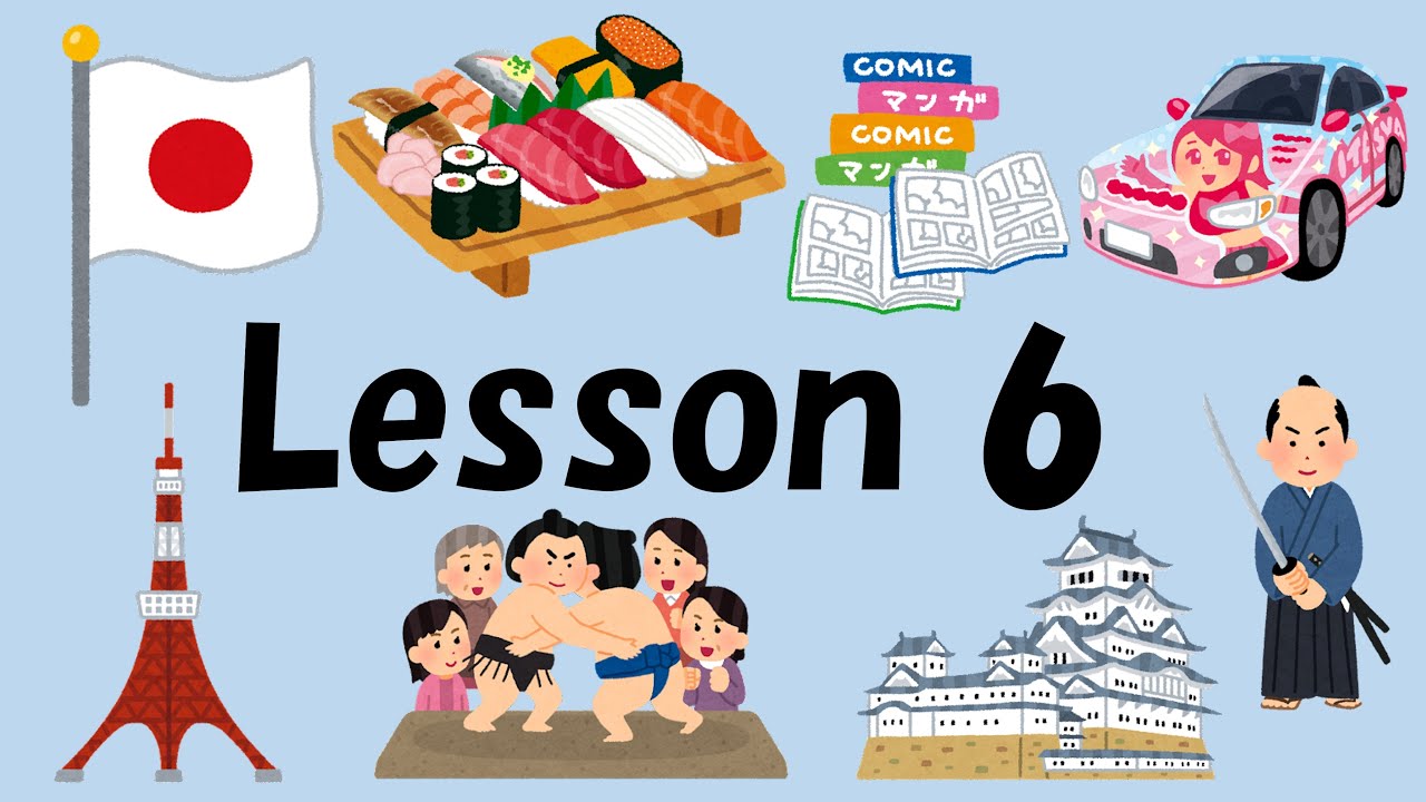 Japanese lesson 6.Let's learn Japanese conversation. 【 He's ～. She's ...