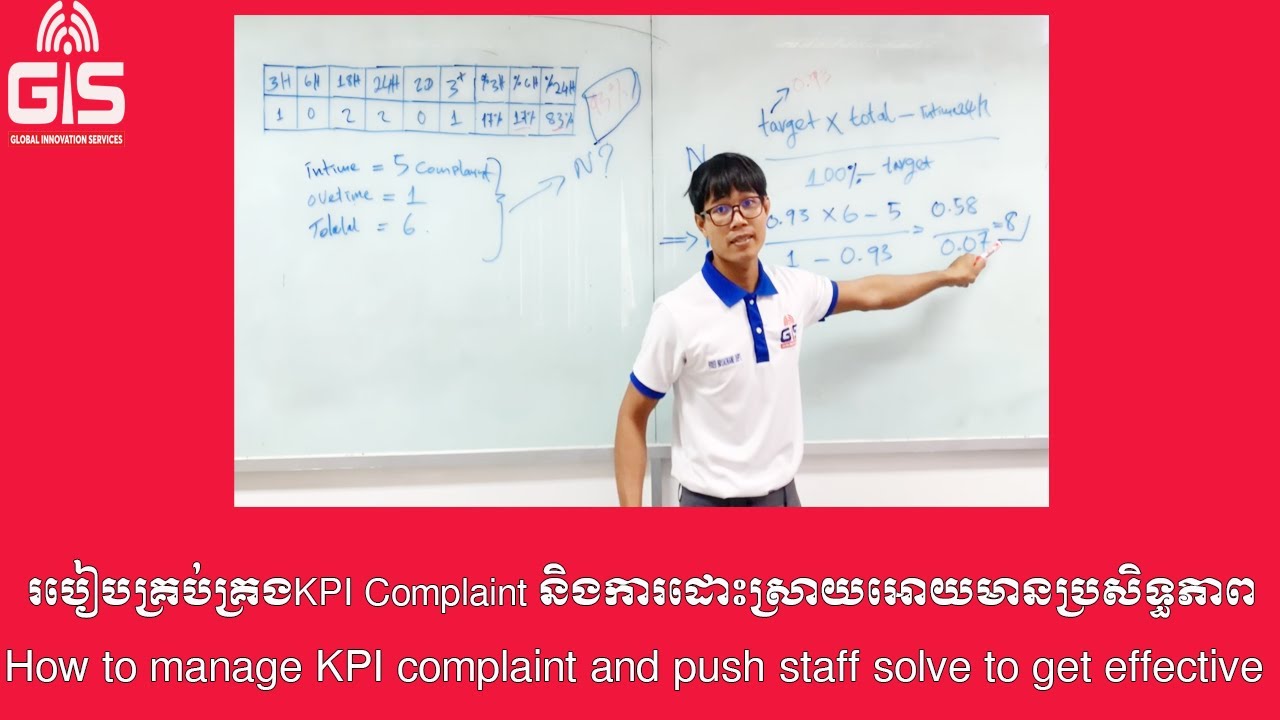 how to manage KPI complaint and solve to get effective-របៀបគ្រប់គ្រង ...