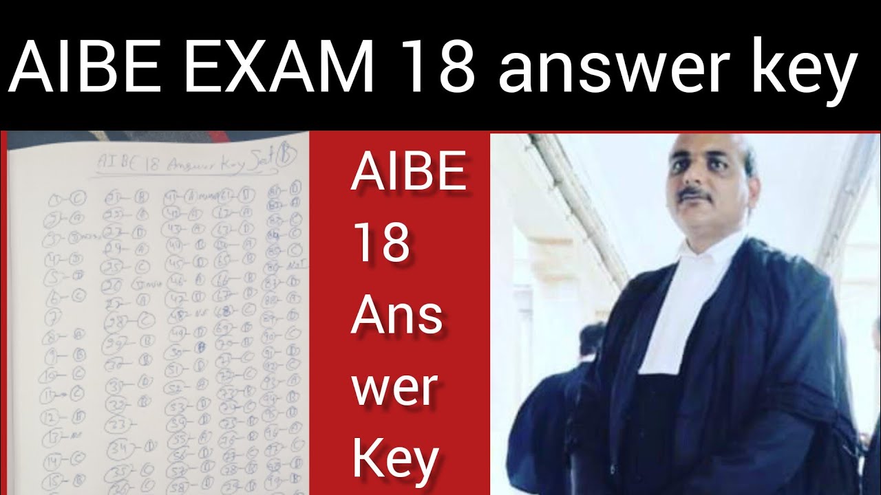 AIBE 18 Answer key 2023 || AIBE 18 paper solve || AIBE Exam Analysis ...