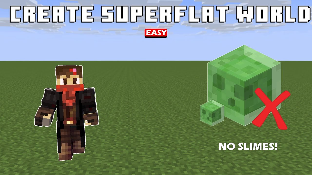 How To Create Super Flat World In Minecraft No Slimes TUTORIAL how-to-create-super-flat-world-in-minecraft-no-slimes-tutorial