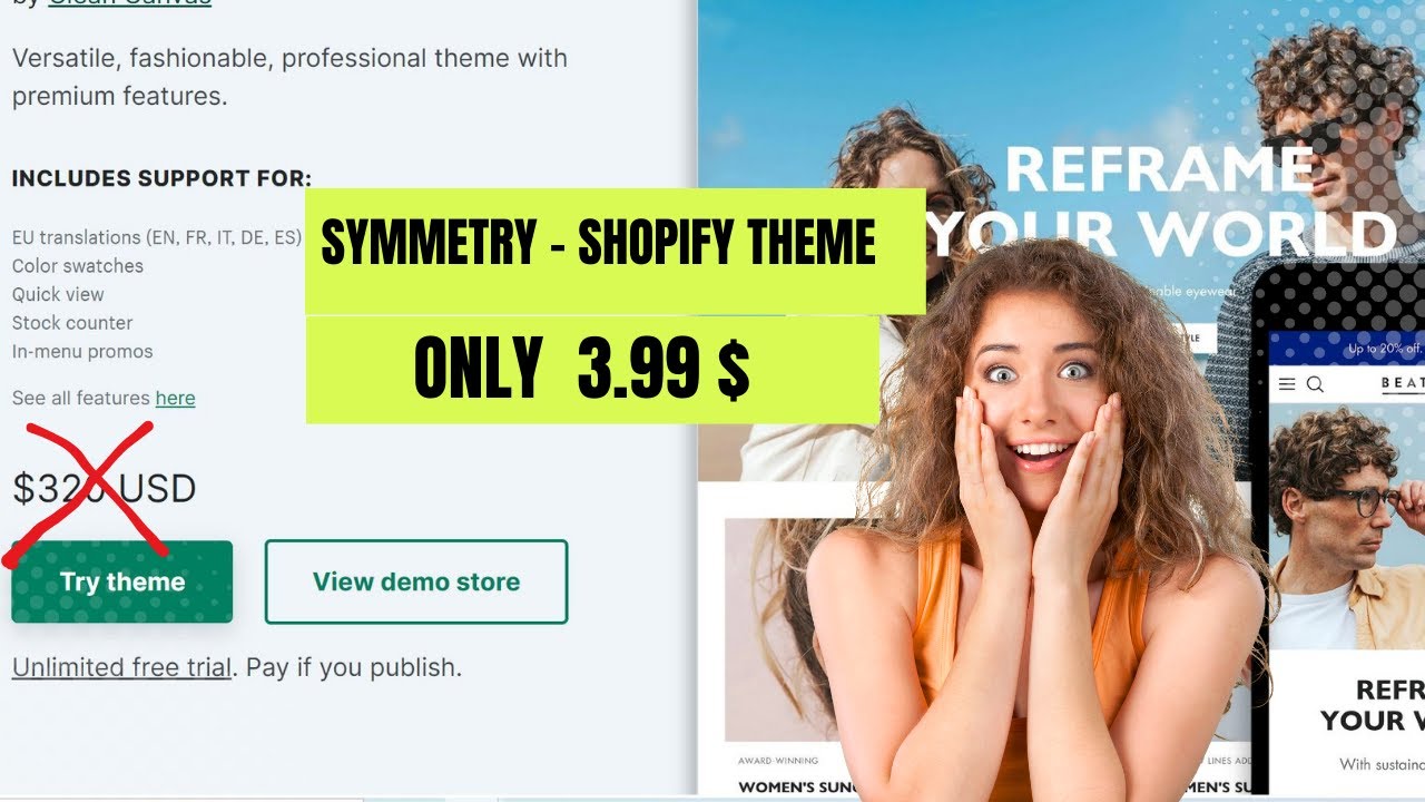 Get Symmetry - The Best Shopify Theme at an Unbeatable Price of Only $3 ...