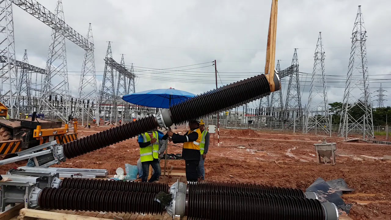 installation circuit breaker 230 KV - YouTube