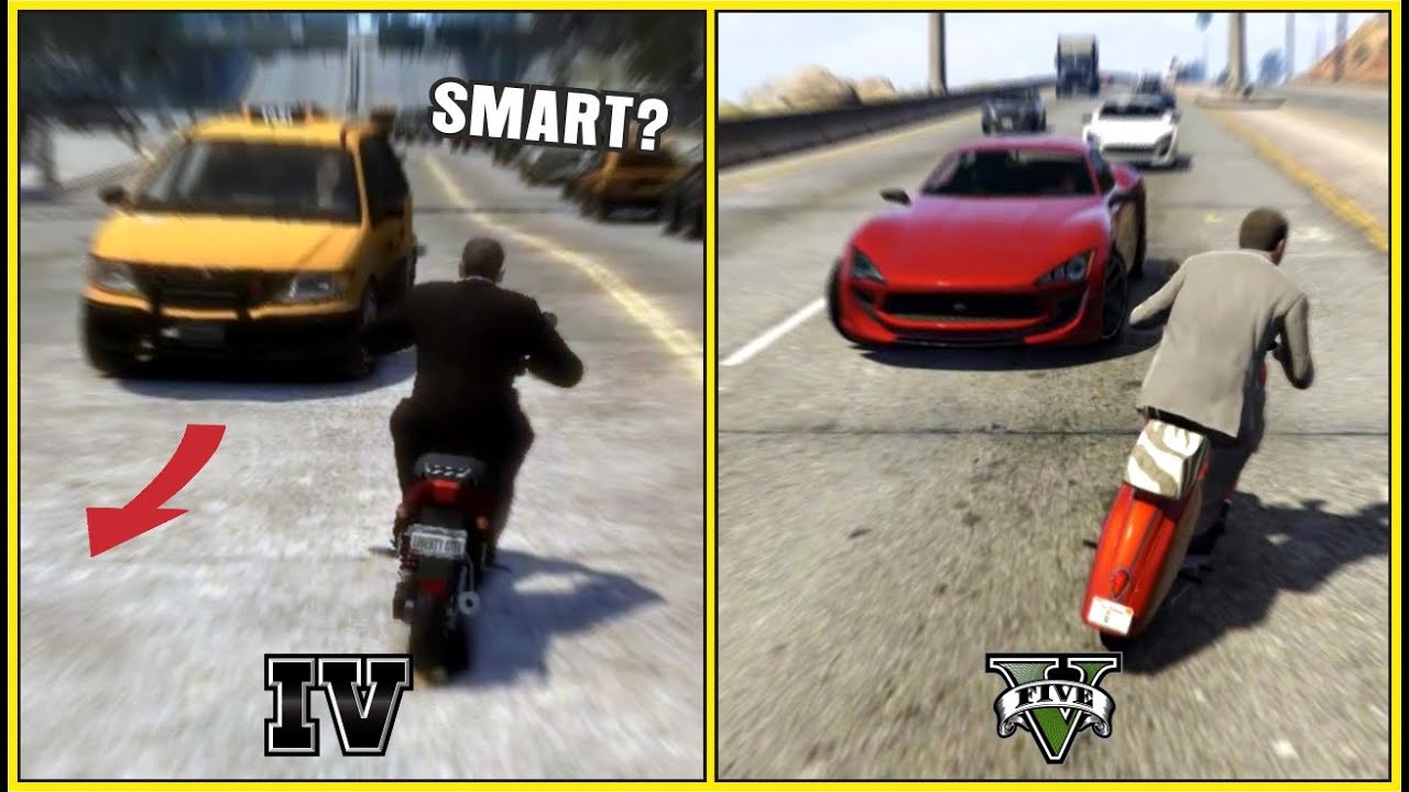 How Smart Are Drivers? (GTA IV vs GTA V) - YouTube