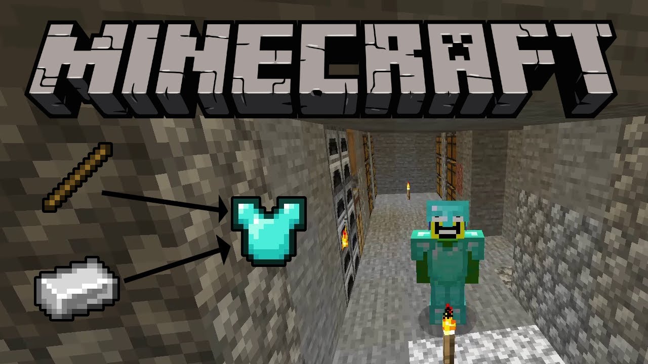 Turning Sticks And Iron Into Diamond Armor | Minecraft Singleplayer #15 ...