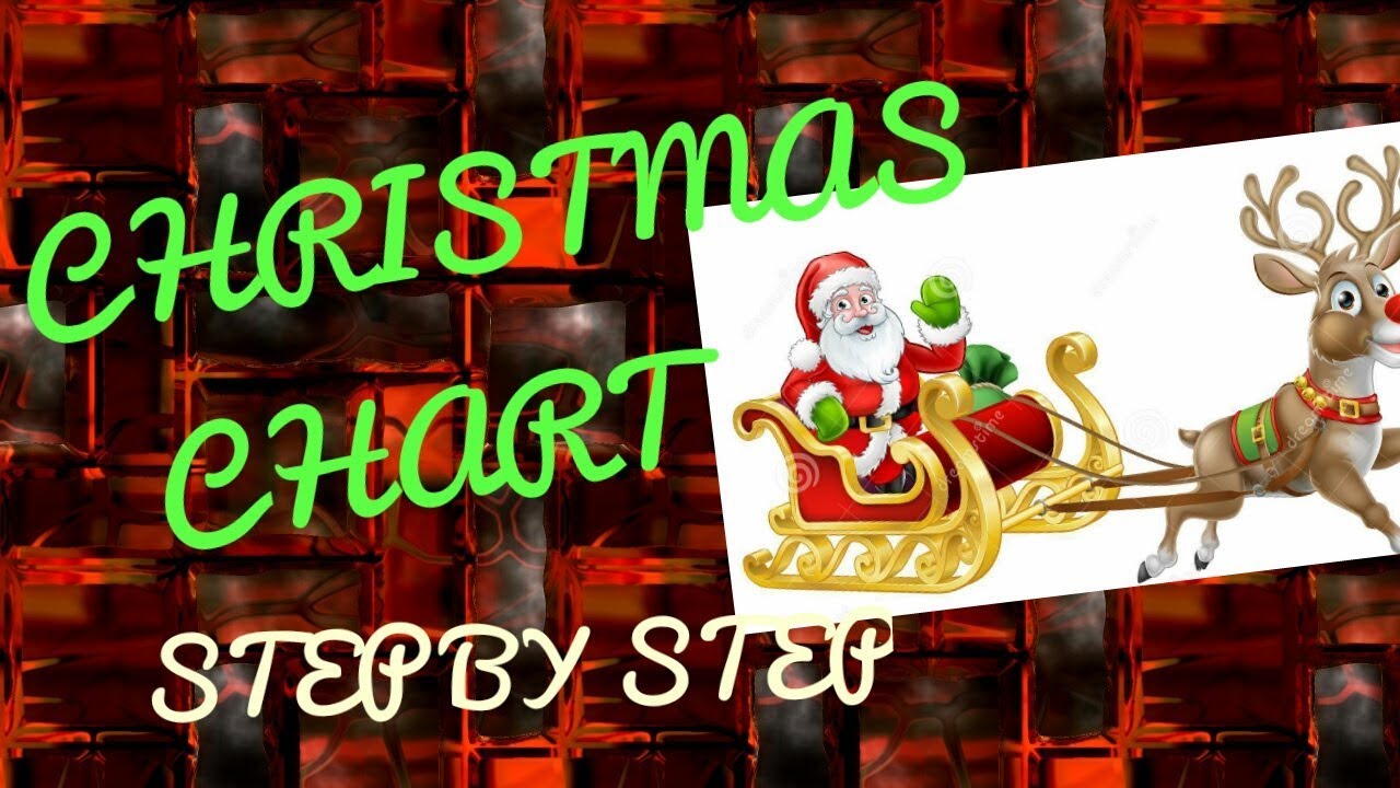 CHARISTMAS CHART DRAWING FOR SCHOOL PROJECT| CHRISTMAS CHART MAKING ...
