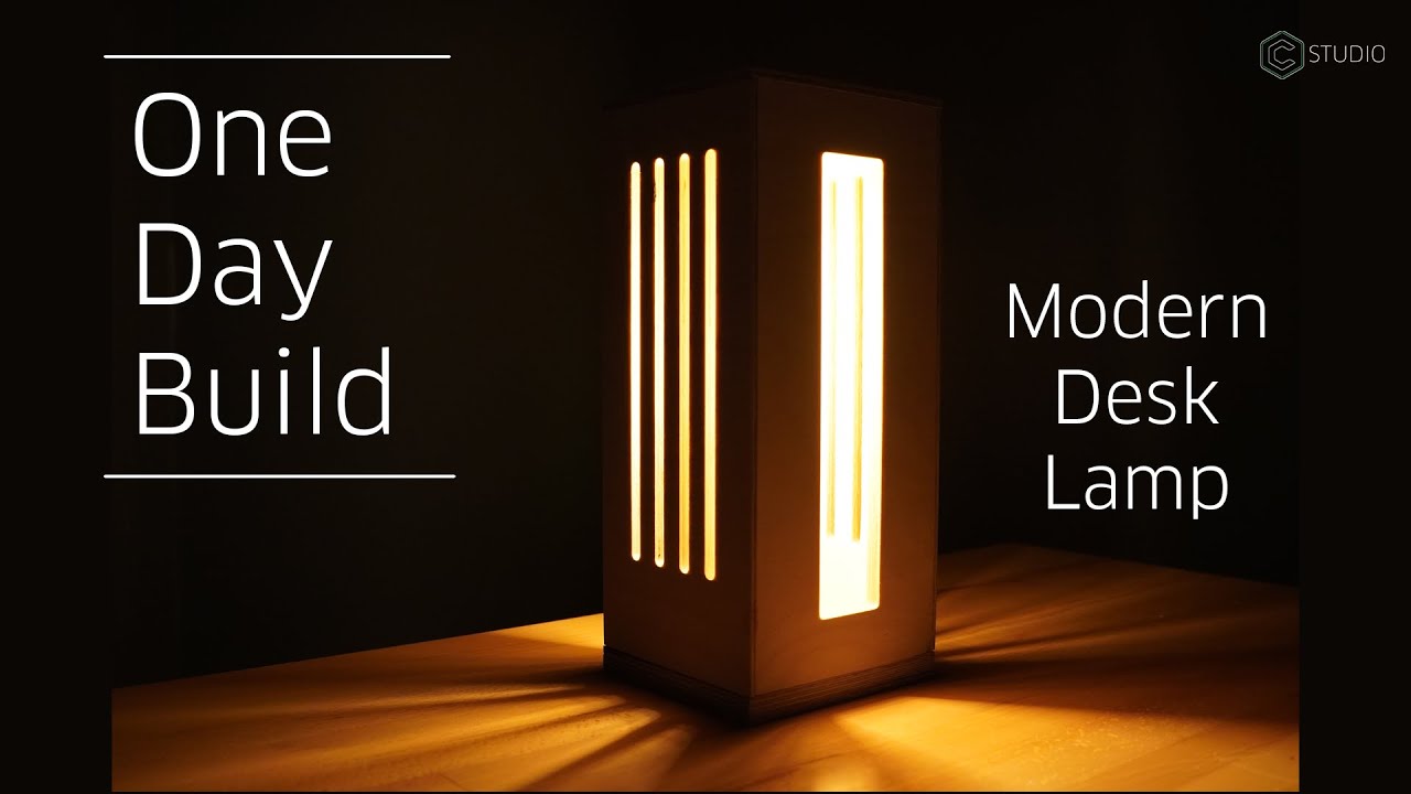 1 Day Build - Modern Desk Lamp - YouTube