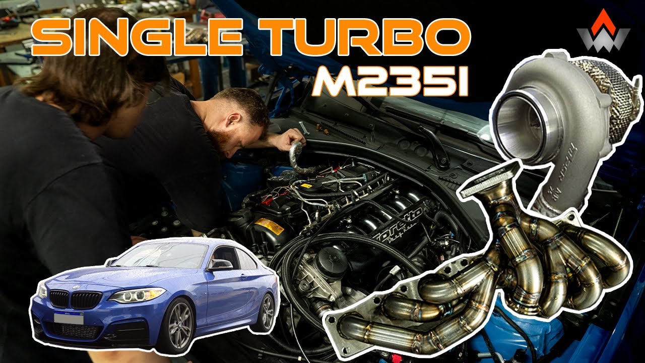 Kit Single Turbo Top Mount na BMW M235i N55 do Toretto Drag Race - YouTube