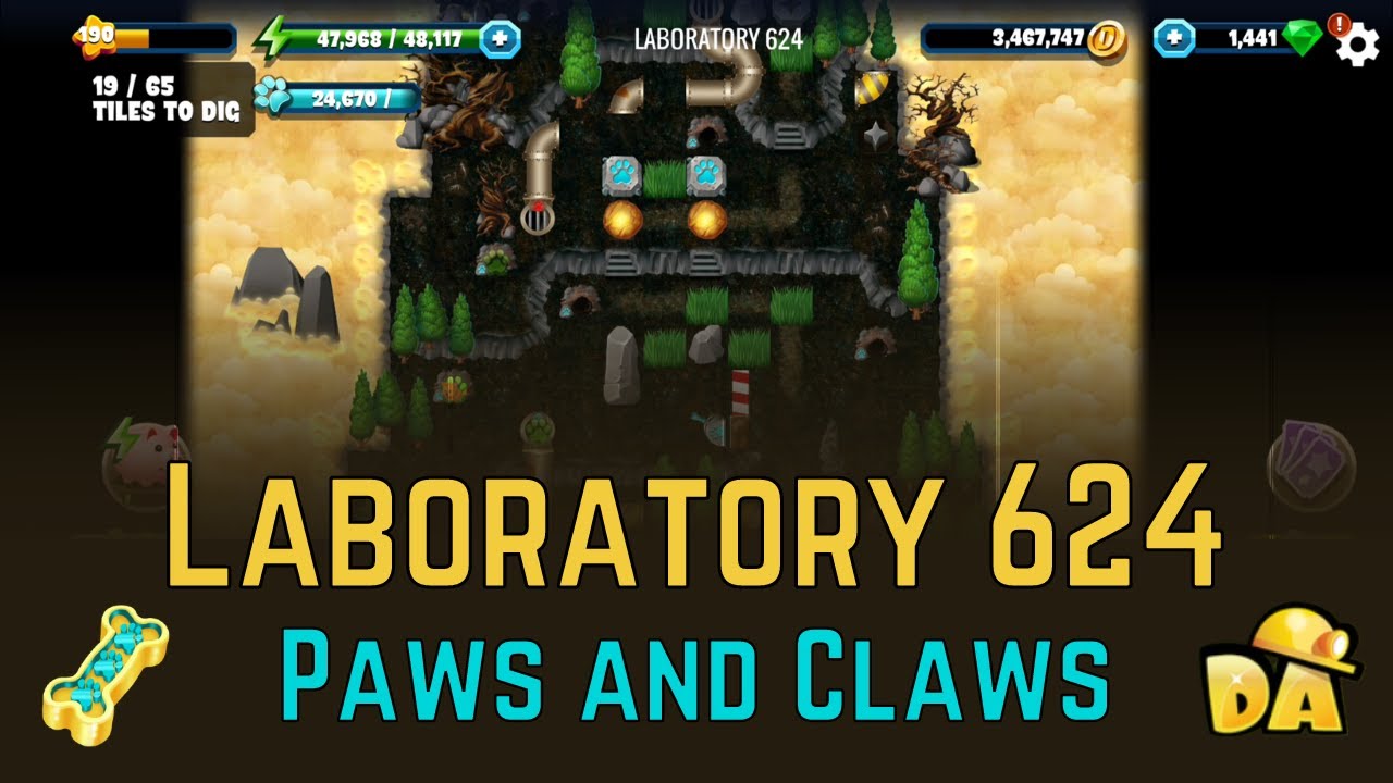 Laboratory 624 - #1 Paws and Claws - Diggy's Adventure - YouTube