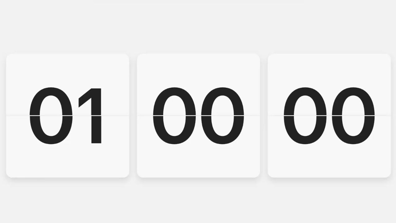 1 Hour Study Timer ⏳ | Deep Focus Countdown | No Music - YouTube