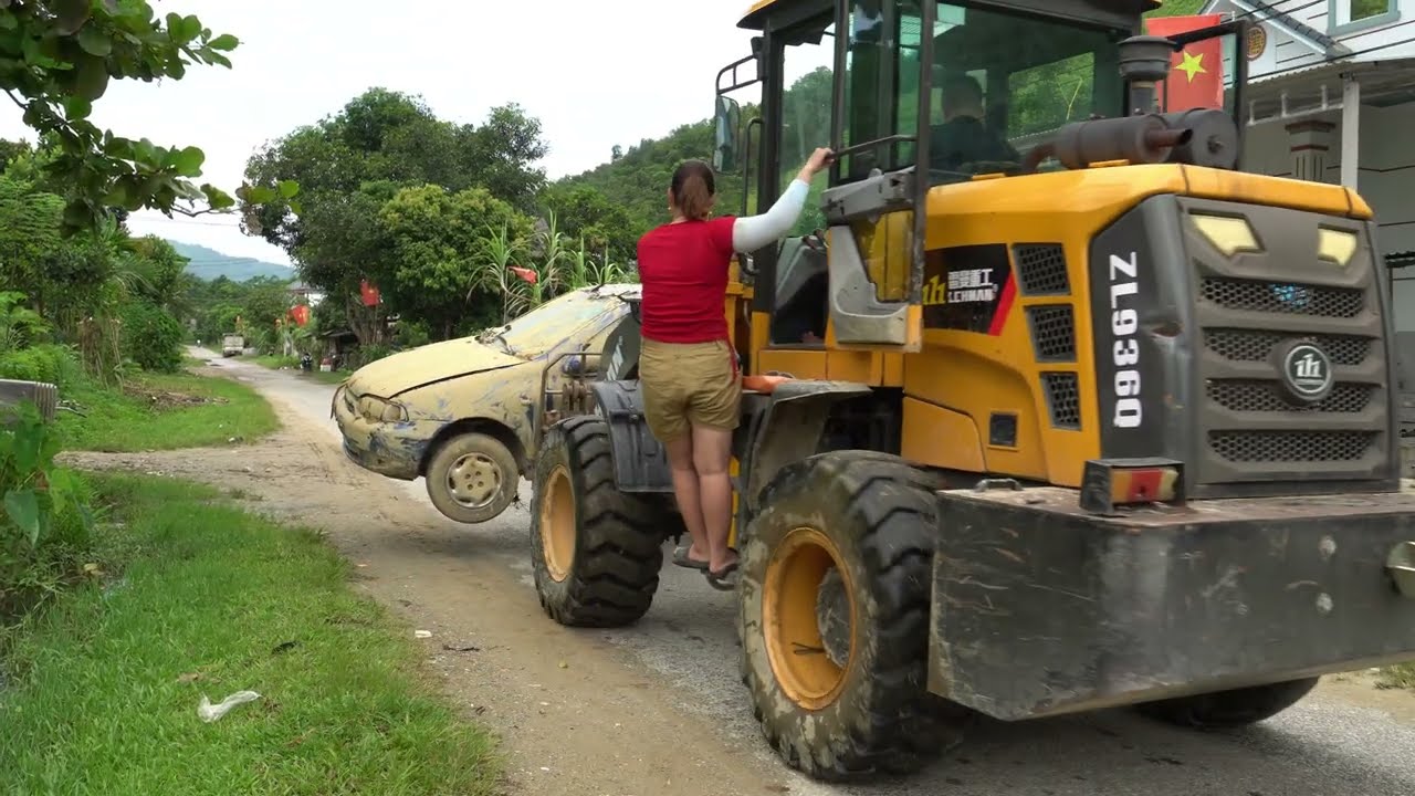 Repair technique: Genius girl repair restore and clean up abandoned car ...