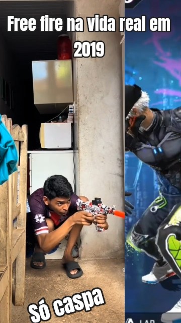 free fire na vida real em 2019 #shorts @eosenna_ - YouTube
