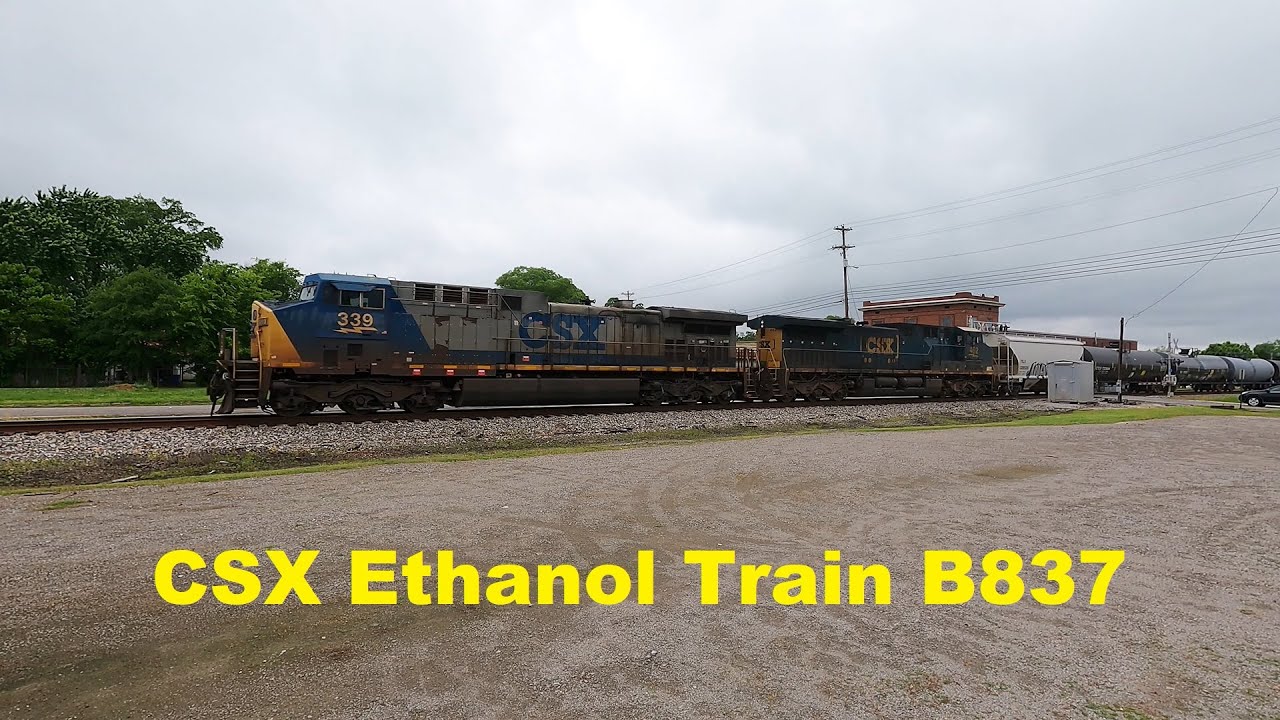 AC44CW Pair on CSX Ethanol Train B837 - YouTube