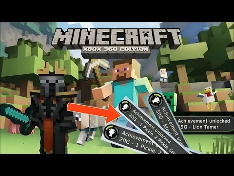 Unlocking all Minecraft Xbox 360 Achievements - YouTube