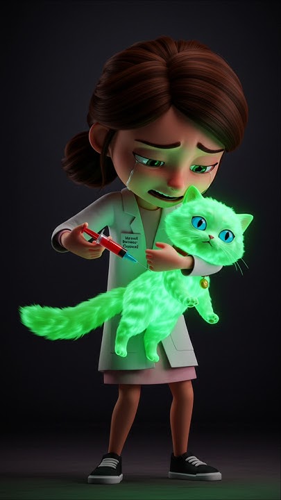 Cat transforms zombie after lab accident 😱 #cat #shorts #animation #catlover #cartoon - YouTube