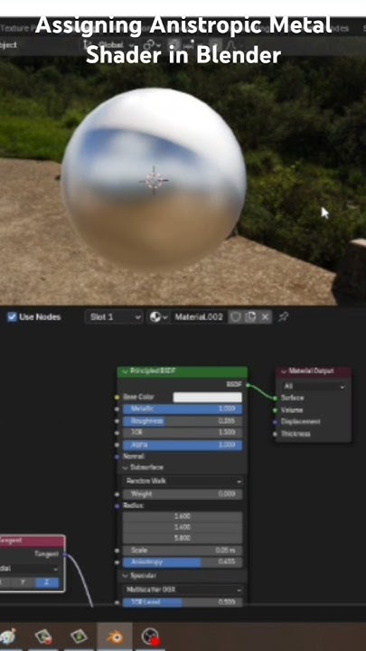 Assign Material using Anistropic Metal Shader in Blender | How to Assign it #3d #blender # ...