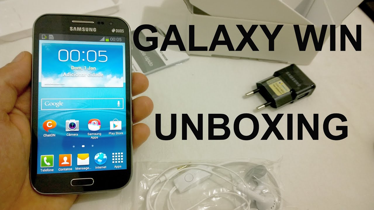 Samsung Galaxy Win Duos - O Que Vem na Caixa? [Unboxing Brasil] - YouTube