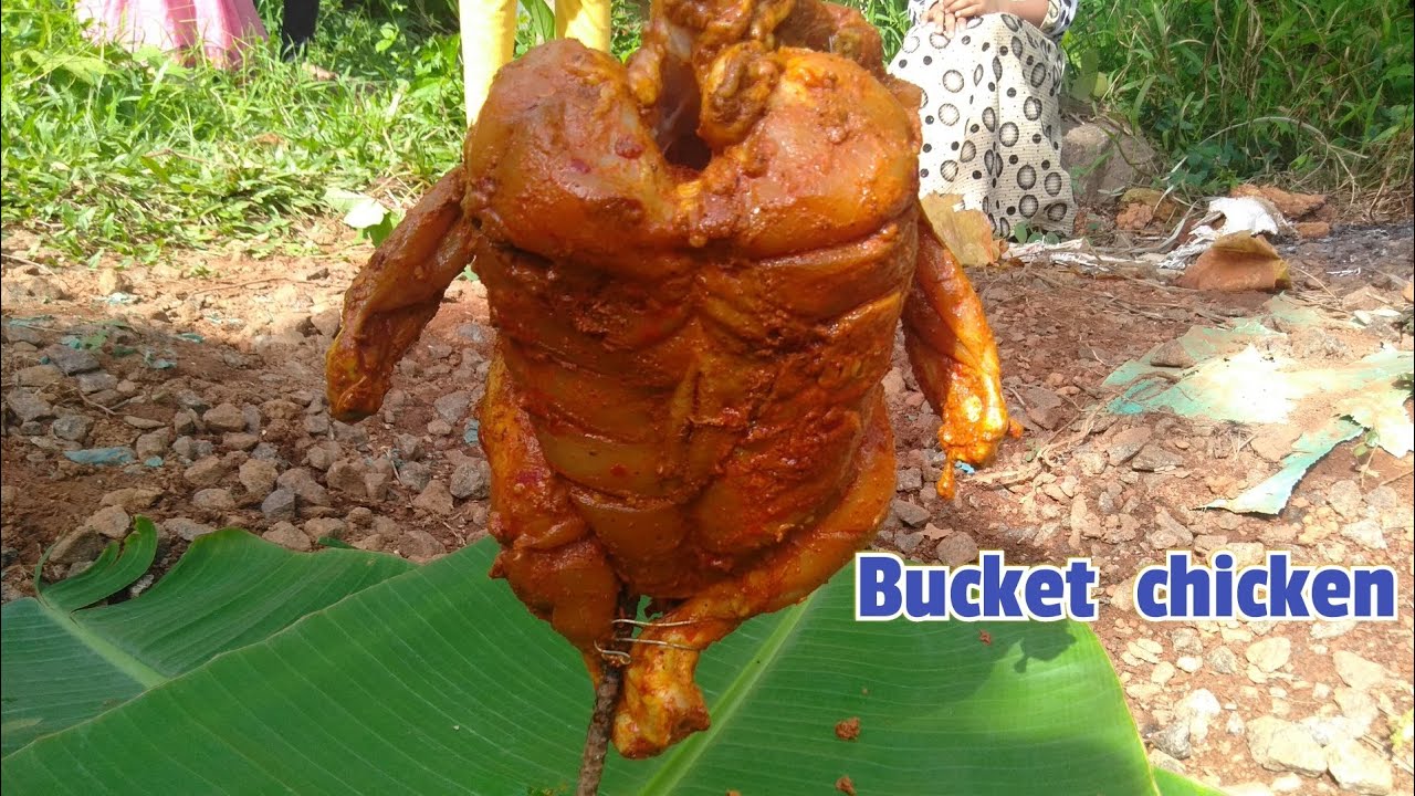 Bucket 🐔 chicken recipe ബക്കറ്റ് ചിക്കൻ - YouTube