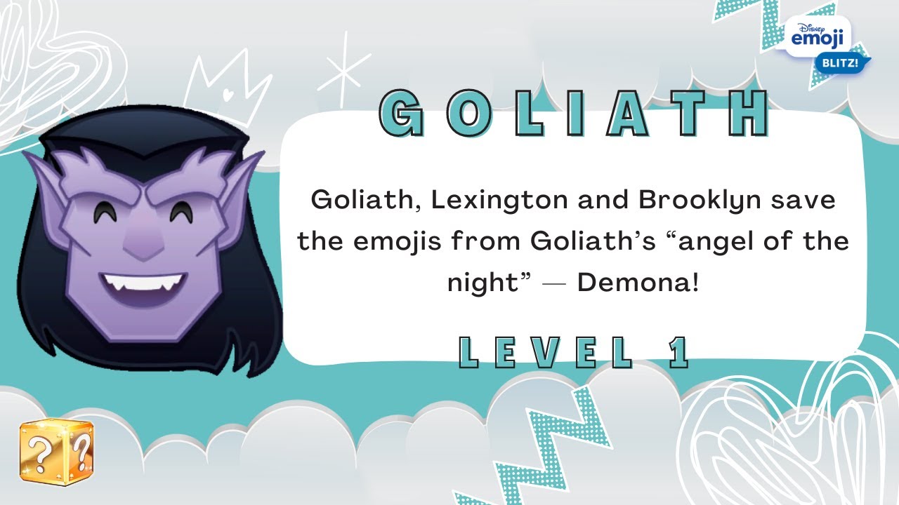 Disney Emoji Blitz - Goliath (Level 1) - Gargoyles - Gold Emoji - YouTube
