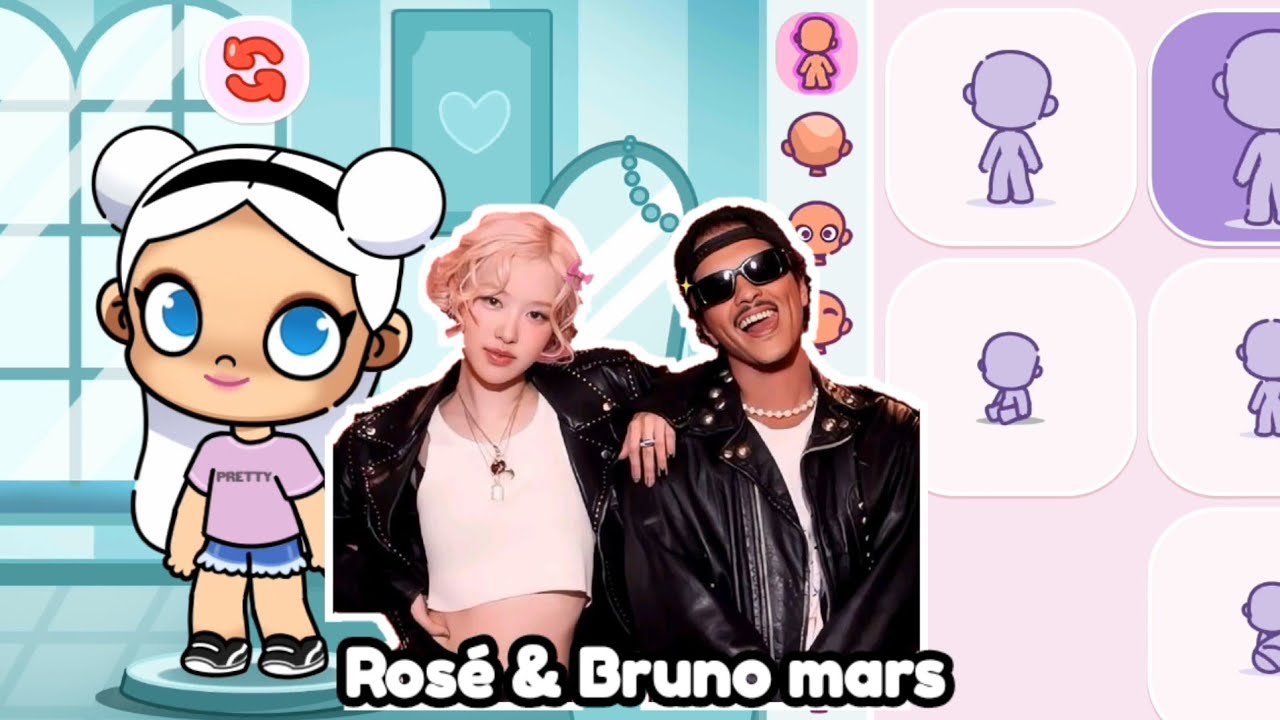 ROSE AND BRUNO MARS IN AVATAR WORLD - YouTube