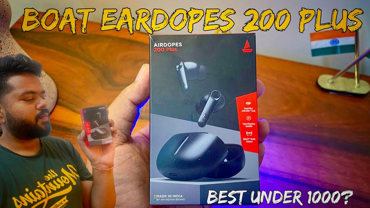 UNBOXING BOAT AIRDOPES 200 PLUS | BOAT EARBUDS | Jae Singh Vlogs - YouTube