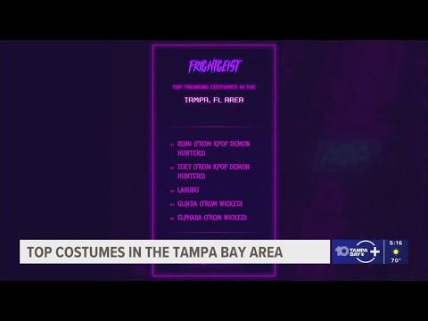 Tampa's top 5 Halloween costumes are dominated by one movie - YouTube