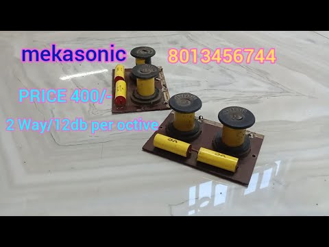 2 way crossover network ||12 db crossover network || mekasonic || music ...