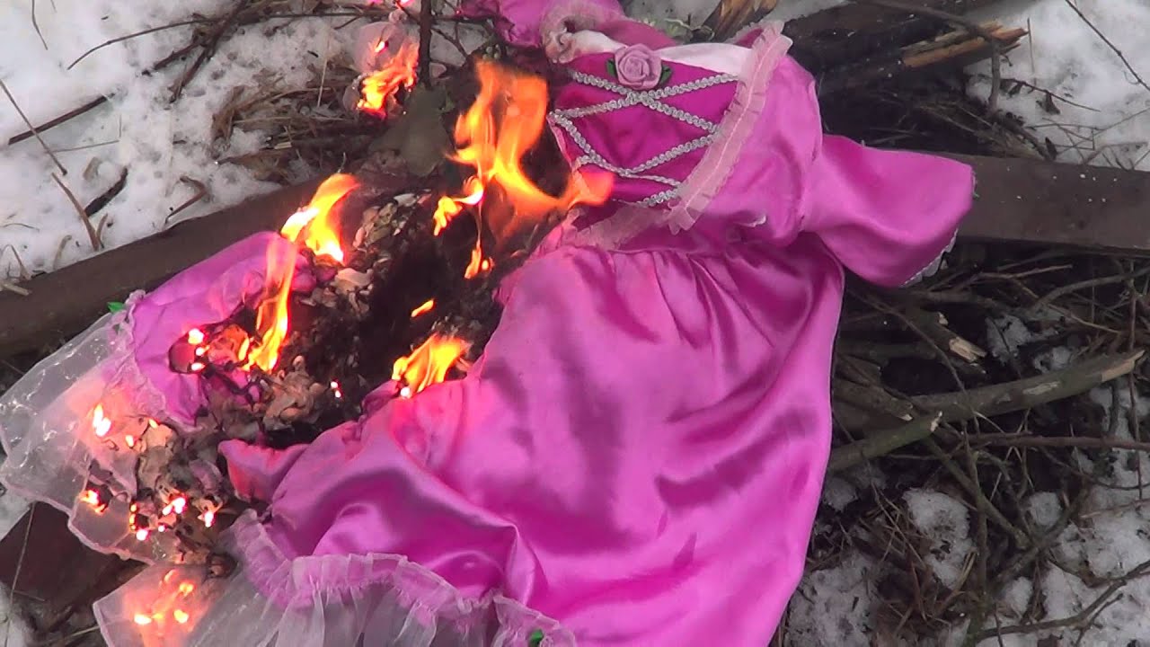 Burning old clothes Part 1 - YouTube