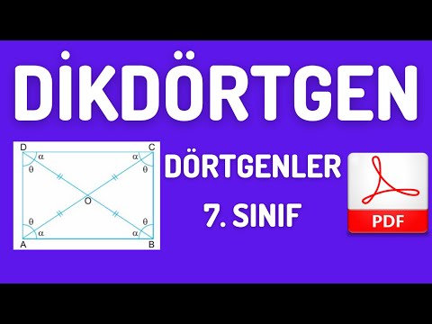 DİKDÖRTGEN - DÖRTGENLER - 2 - DİKDÖRTGENİN ÖZELLİKLERİ - [ÇOKGENLER] [MATEMATİK]