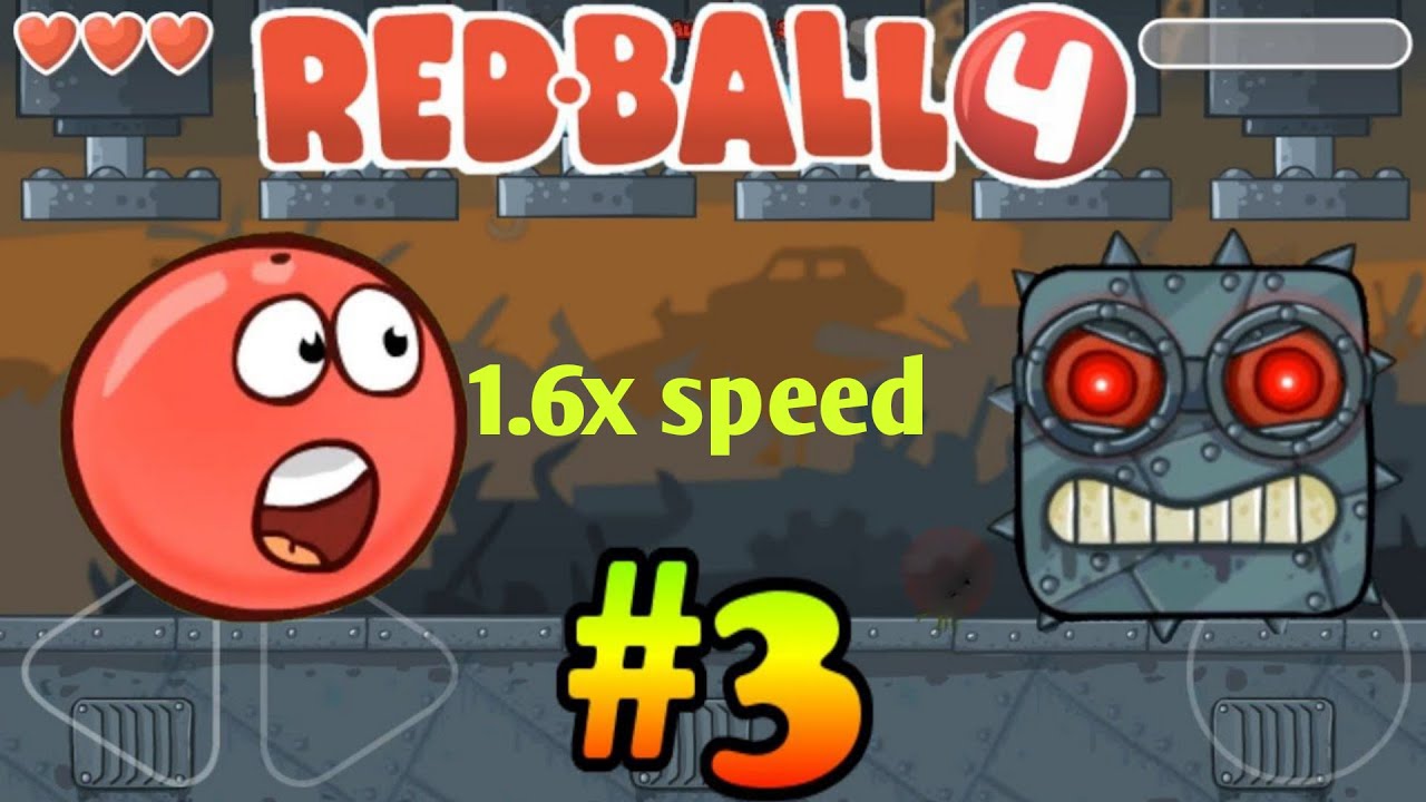 Red ball 4 box factory level 31 to 45,gameplay walkthrough. 1.6x speed ...