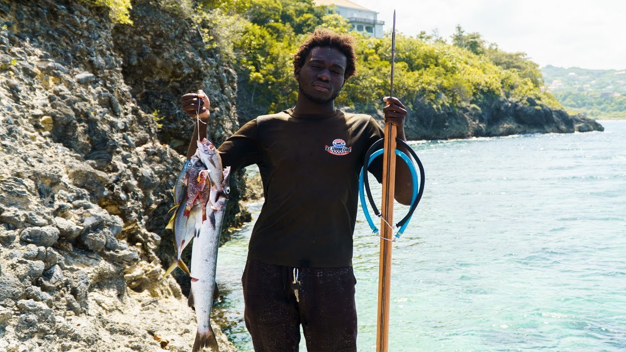 my first time using my new gun i make in blue water - YouTube