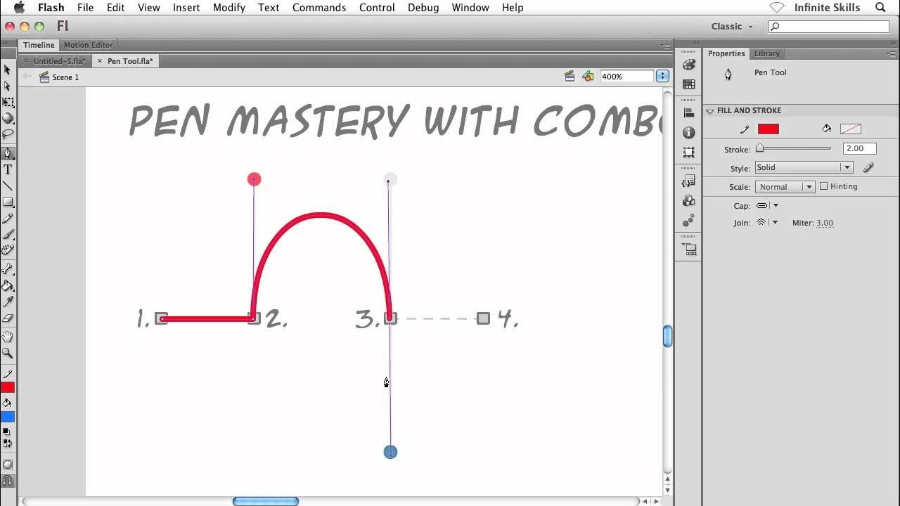 Adobe Flash CS6 Tutorial | Creating Combination Paths - YouTube