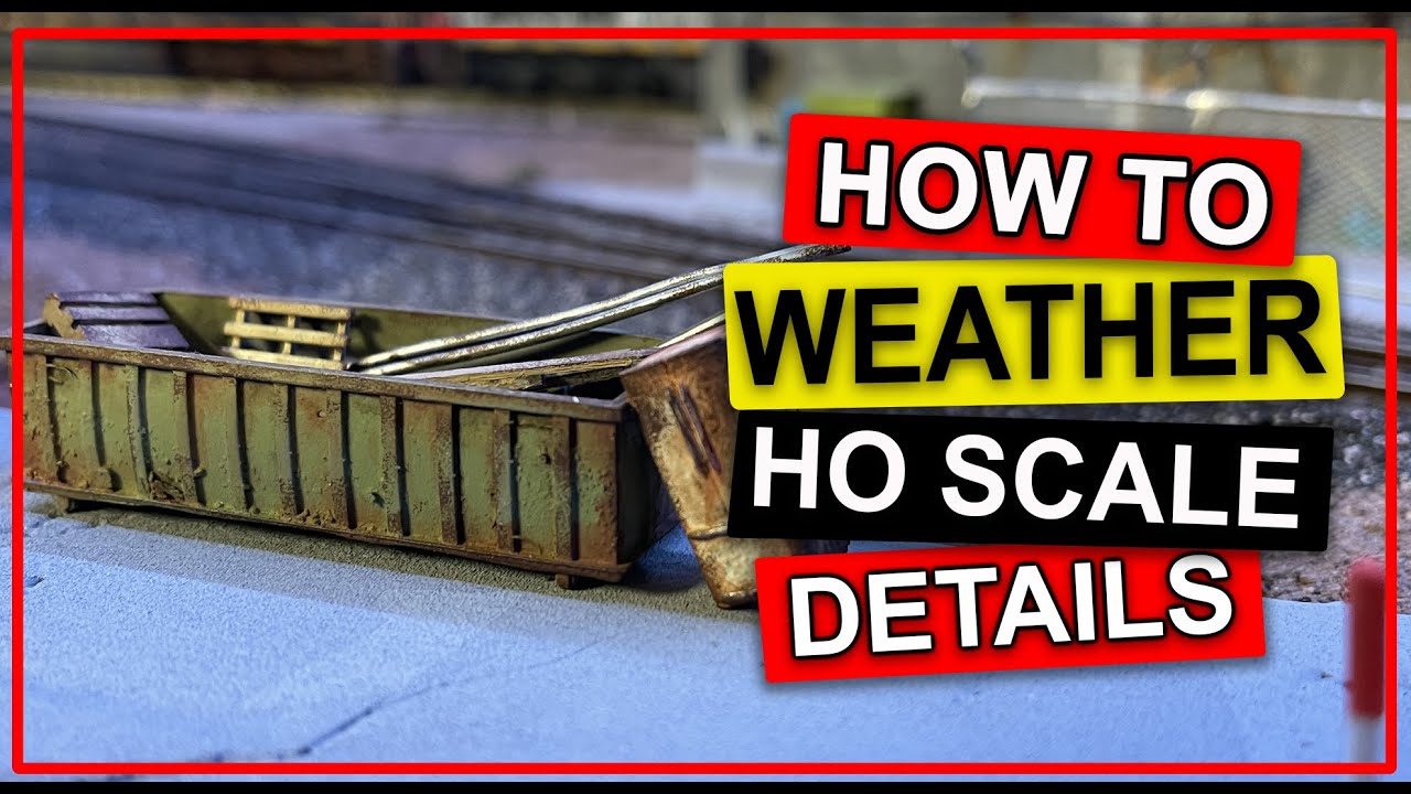 How To Weather HO Scale Details - YouTube