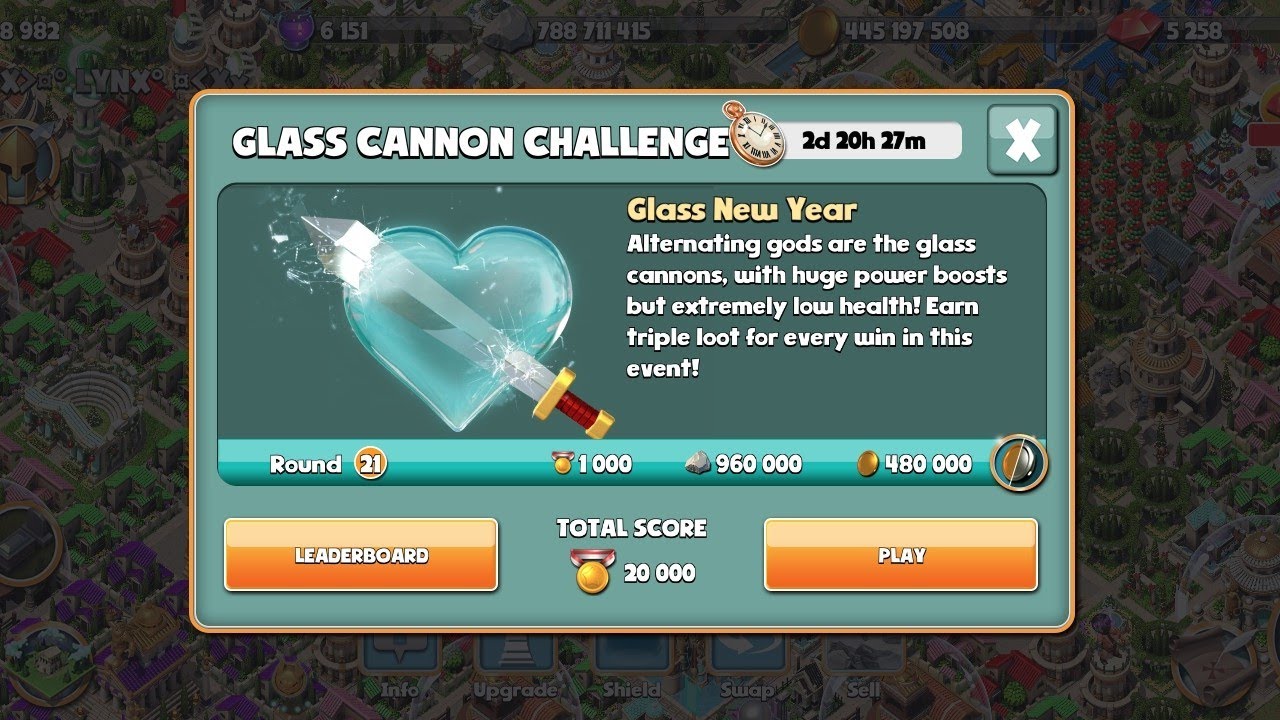 Gods of Olympus | New year glass cannon challenge | Round 20 completed ...