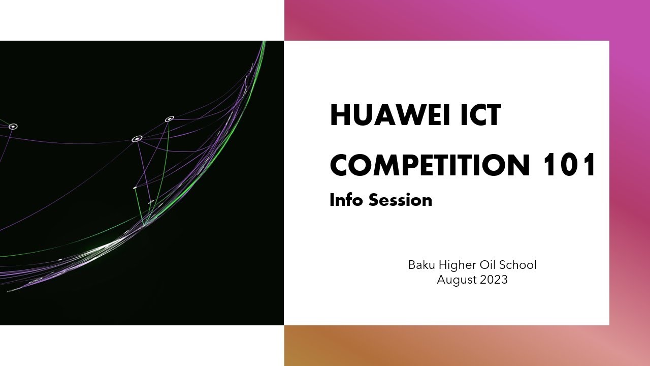 Huawei ICT Competition 101 - YouTube