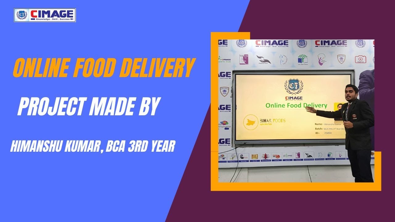 Online Food Delivery Project Made by Himanshu Kumar, BCA 3rd Year - YouTube