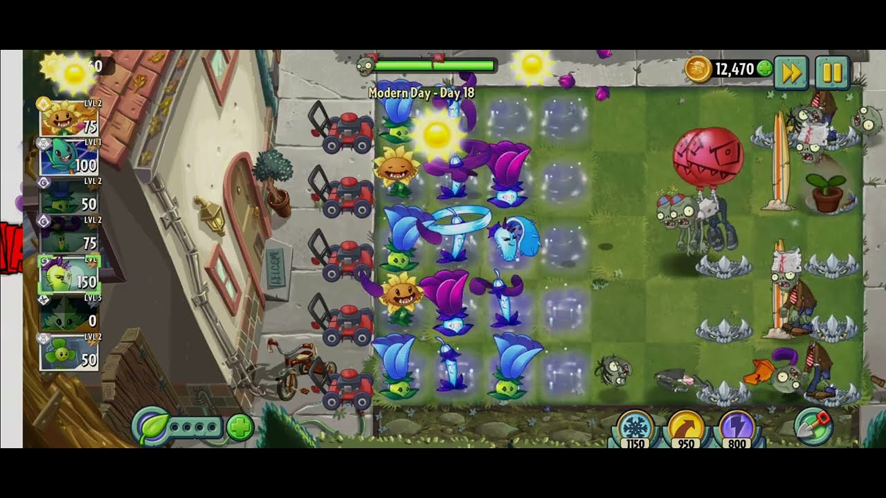 Plants vs Zombies 2 ADVENTURE Modern Day - Day 18 - YouTube