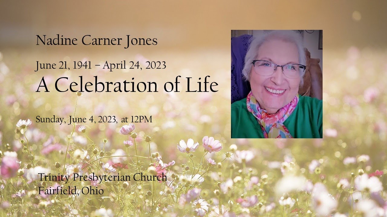 Nadine Jones Memorial Service - YouTube