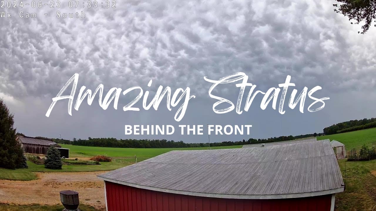 Amazing Frontal Stratus after a Light Rain | 6/23/24 | NW Ohio - YouTube