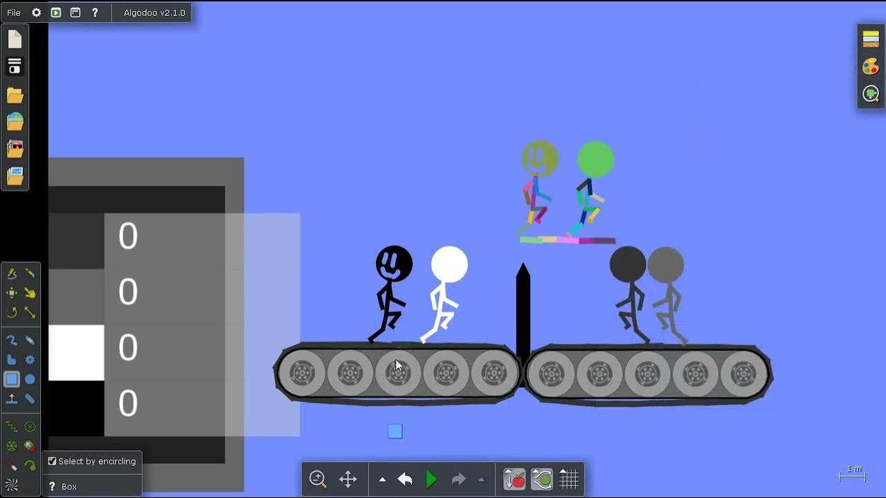 Algodoo Conveyor Survival gone Wrong! - YouTube