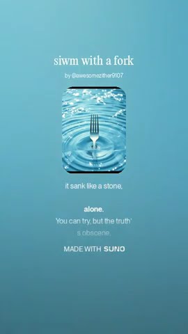 siwm with a fork - YouTube