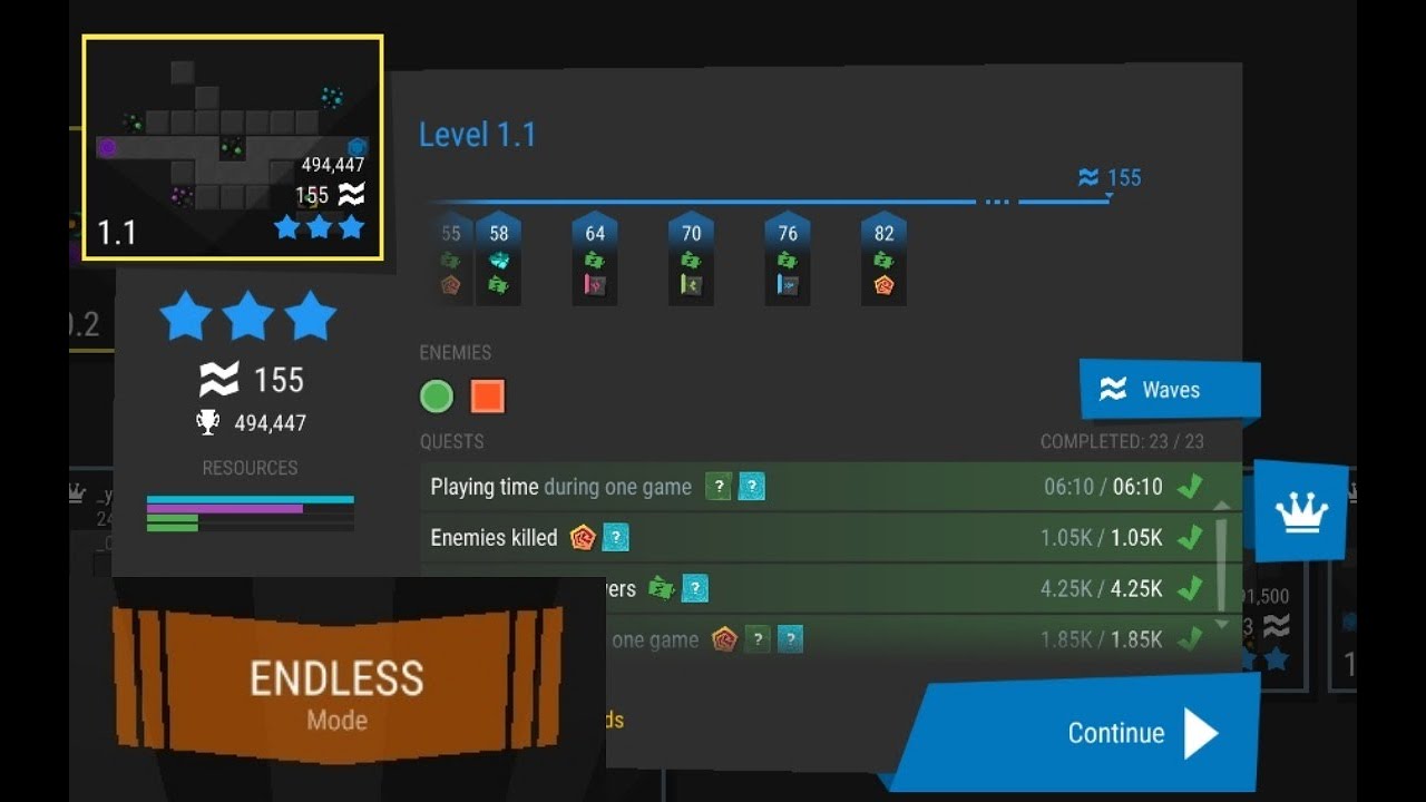 | Infinitode 2 | level 1.1 | endless | - YouTube