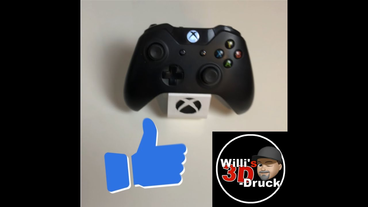 3d- druck Xbox one controller Holder 3d print Thingiverse - YouTube